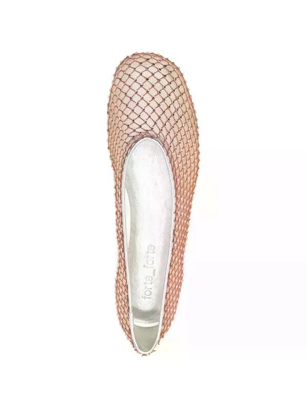 FORTE_FORTE Woven Ballet Flats - Silver