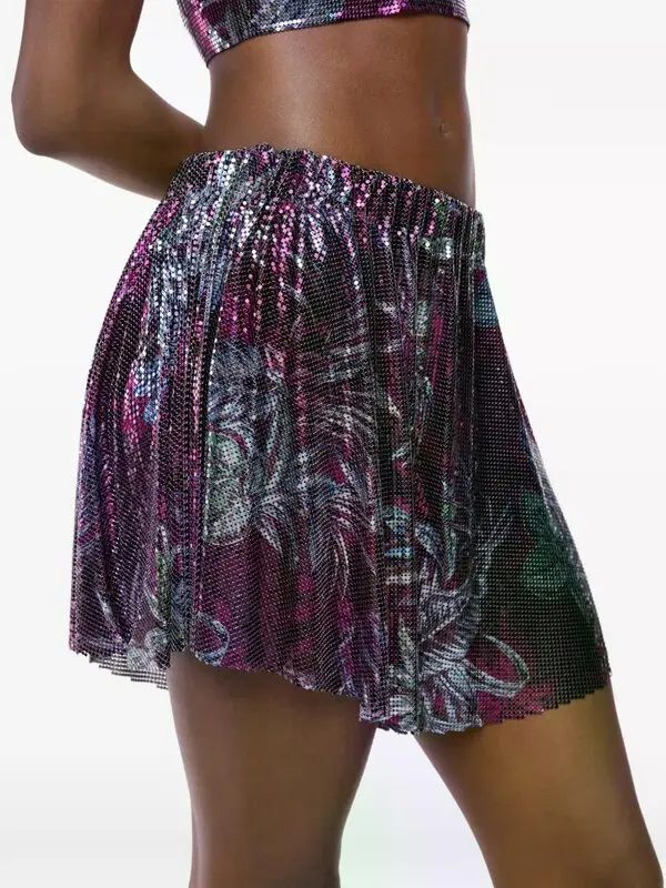 Rabanne Palm-tree-print Shorts
