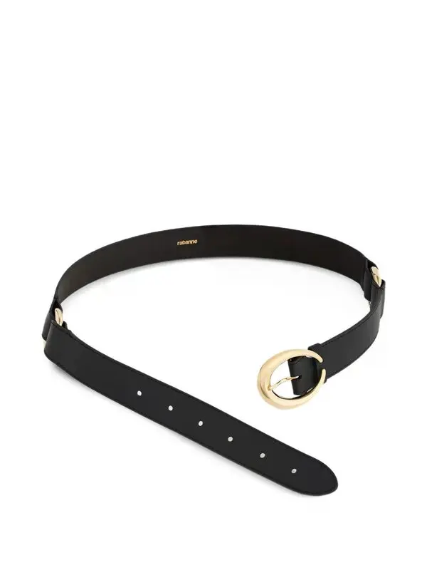 Rabanne Ring-buckle Leather Belt