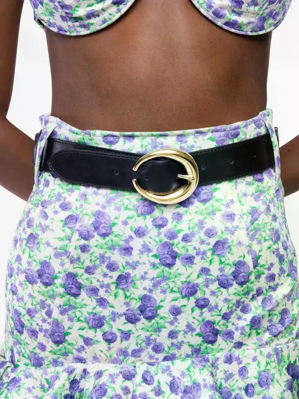 Rabanne Ring-buckle Leather Belt