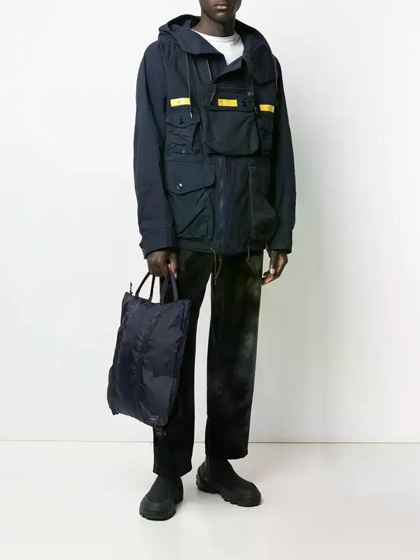 PORTER-YOSHIDA & CO Logo-patch Zipped Backpack