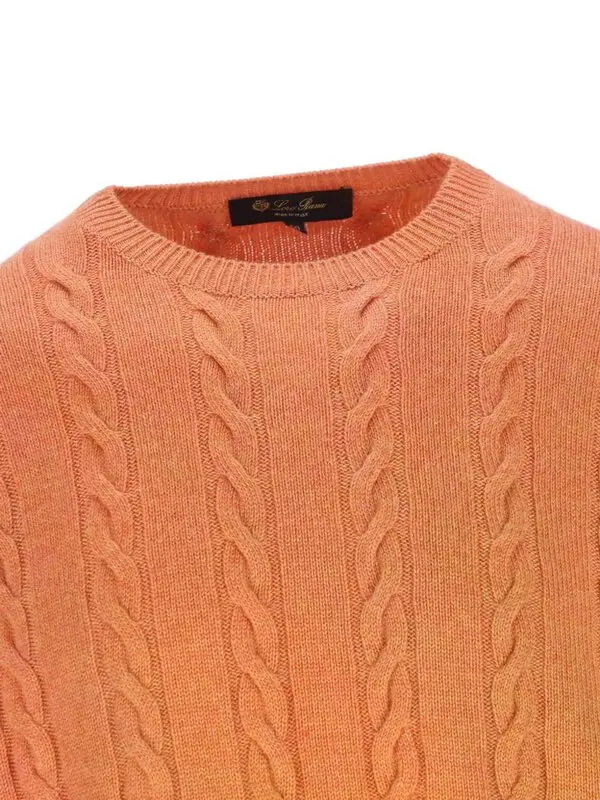 Loro Piana Cable Knit Cashmere Sweater