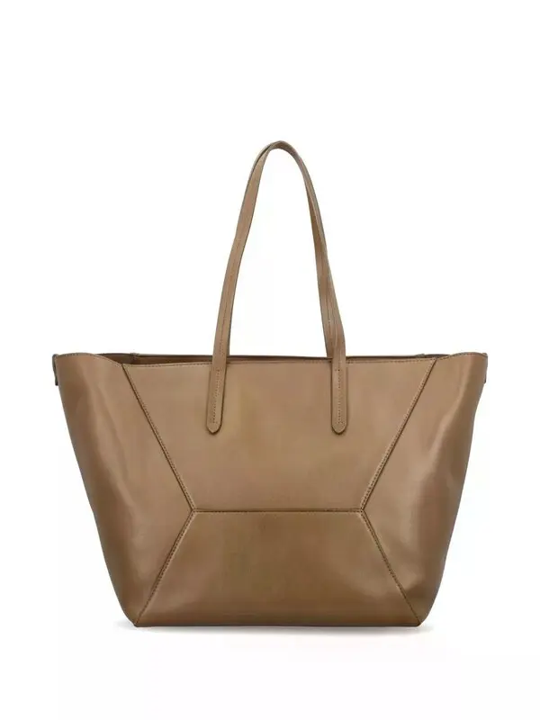 Brunello Cucinelli Leather Tote Bag - Brown