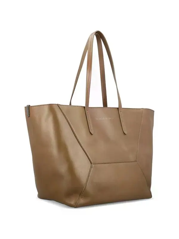 Brunello Cucinelli Leather Tote Bag - Brown