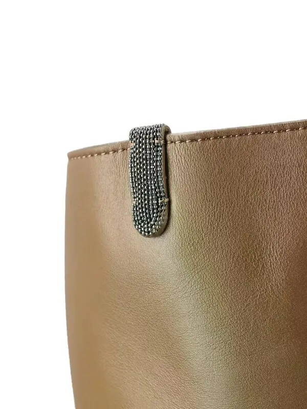 Brunello Cucinelli Leather Tote Bag - Brown