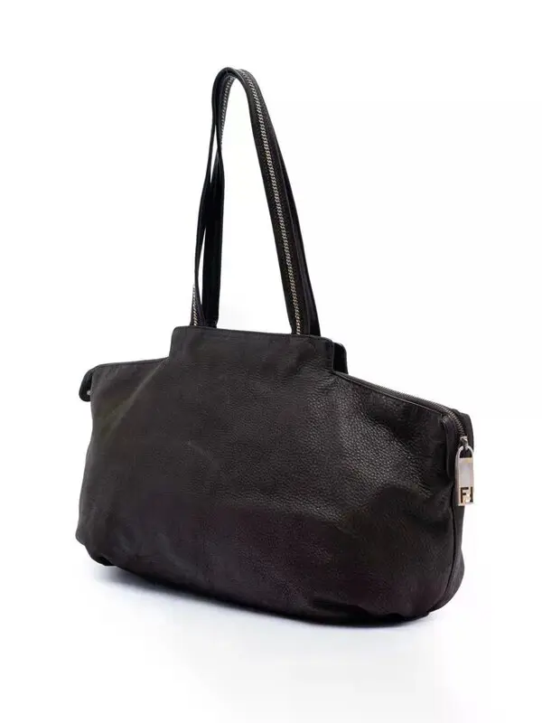 Fendi Medium Ff Nubuck Chains Tote Bag