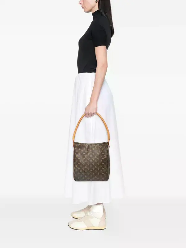 LOUIS VUITTON 1999 Monogram Looping Gm Shoulder Bag - Brown