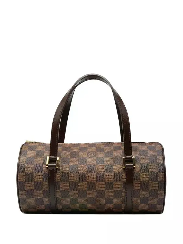 LOUIS VUITTON 2004 Damier Ebene Papillon 26 Handbag - Brown
