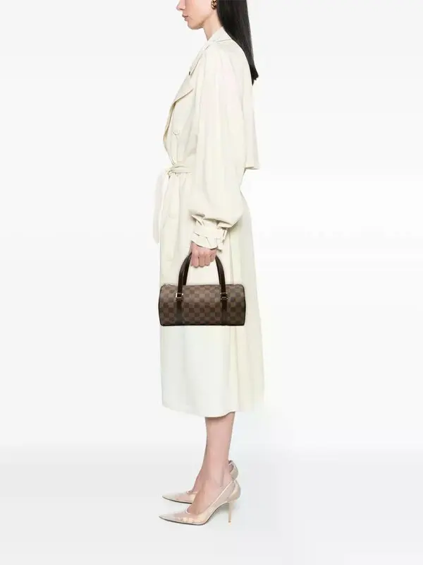 LOUIS VUITTON 2004 Damier Ebene Papillon 26 Handbag - Brown