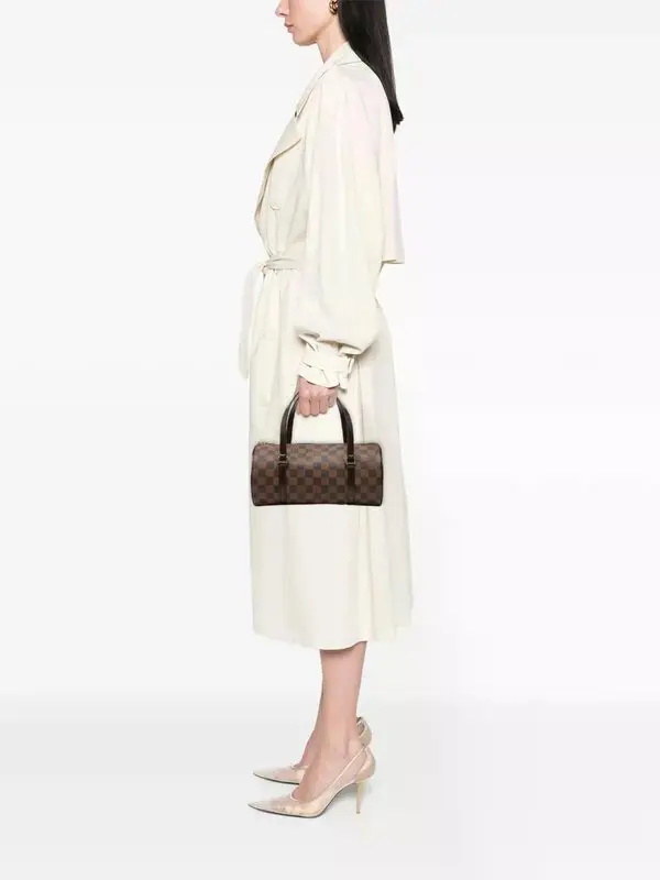 LOUIS VUITTON 2006 Damier Ebene Papillon 26 Handbag - Brown