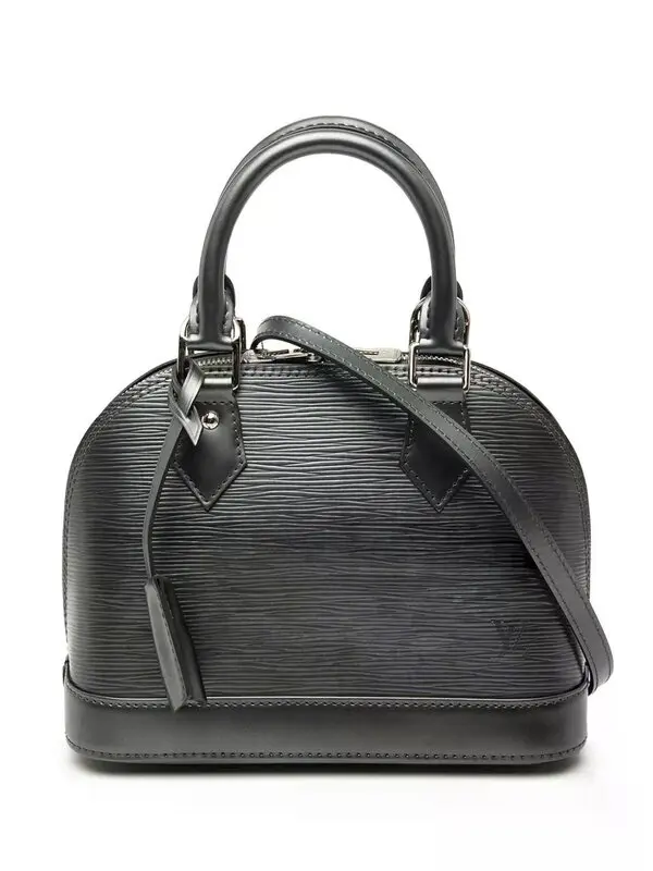LOUIS VUITTON 2015 Epi Alma Bb Satchel - Black