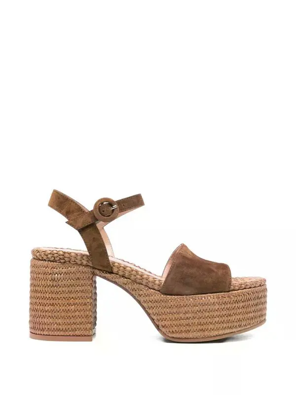 GIANVITO ROSSI Suede Platform Sandals