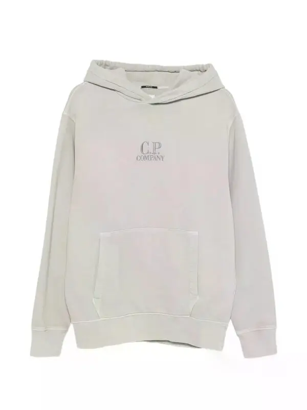C.P. COMPANY Hooded Sweatshirt With Kangaroo Pocket - Grey