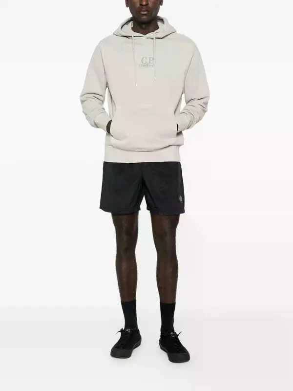 C.P. COMPANY Hooded Sweatshirt With Kangaroo Pocket - Grey