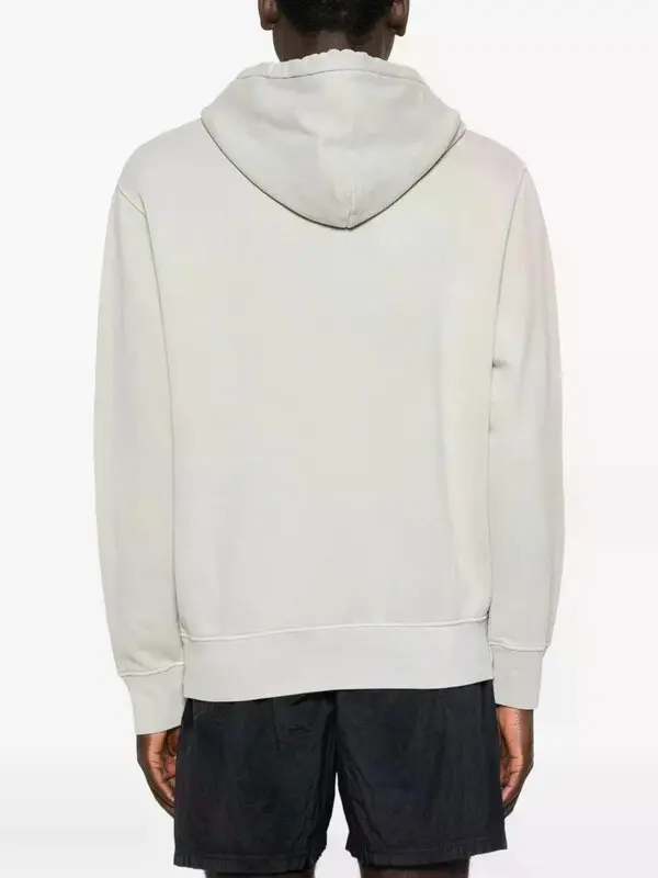 C.P. COMPANY Hooded Sweatshirt With Kangaroo Pocket - Grey
