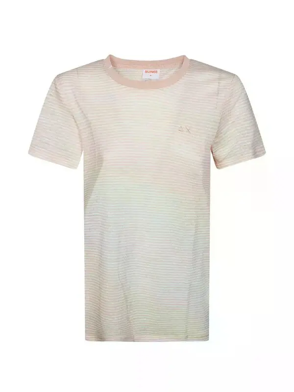 SUN 68 Striped T-shirt - Neutrals