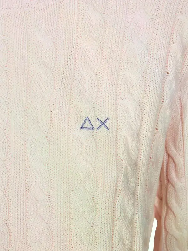 SUN 68 Cable-knit Sweater