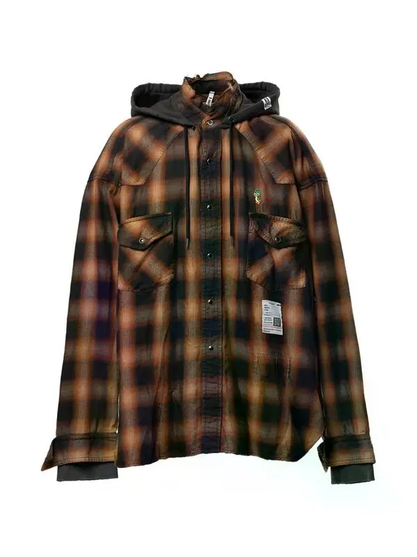 Mihara Yasuhiro Hooded Checkered Shirt