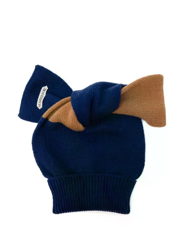 JW Anderson Knotted Beanie - Blue