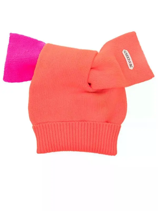 JW Anderson Knotted Beanie - Orange