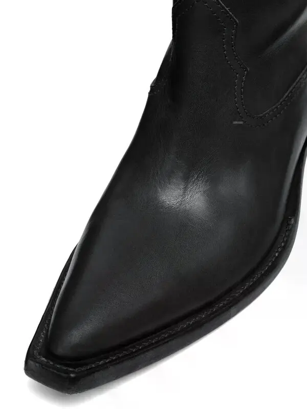 MAISON MARGIELA Heel-less Leather Boots - Black