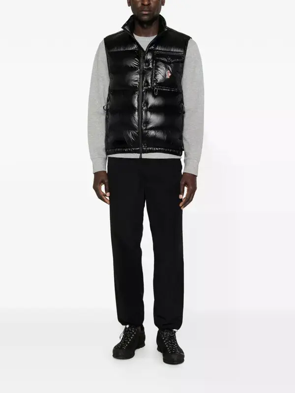 Moncler Quilted Zip Gilet - Black