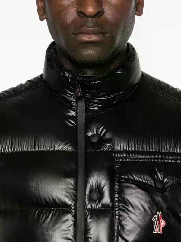 Moncler Quilted Zip Gilet - Black