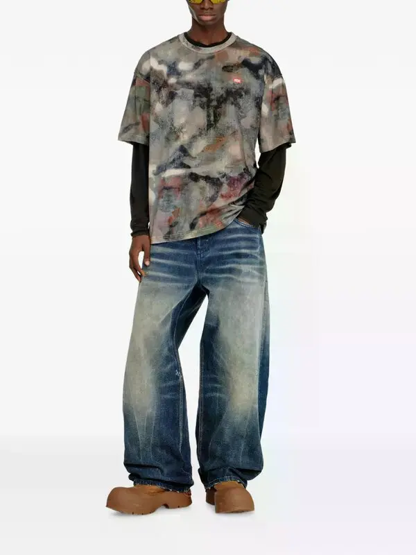 DIESEL® T-boxt Abstract-pattern T-shirt - Grey