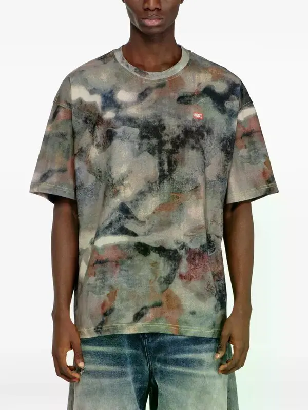 DIESEL® T-boxt Abstract-pattern T-shirt - Grey