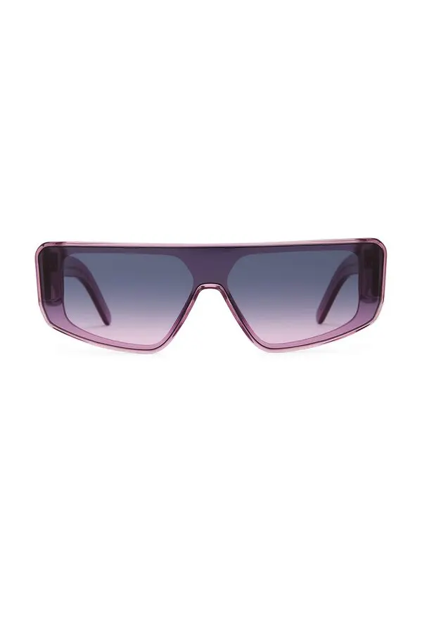 Rick Owens Shield Sunglasses - Violet Degrade