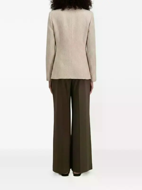 Harris Wharf London Double-breasted Blazer - Neutrals