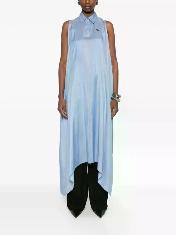 Vetements Pinstripe Sleeveless Dress