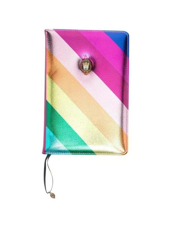 Kurt Geiger Eagle Striped Notebook - Pink