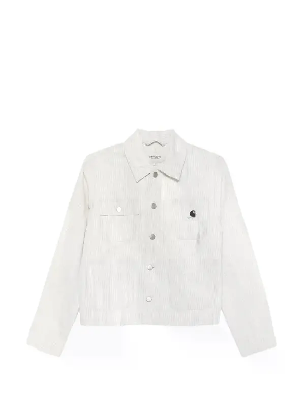 Carhartt Work In Progress Mercer Chore Striped Denim Jacket - Neutrals