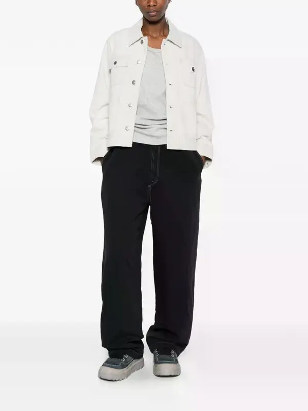 Carhartt Work In Progress Mercer Chore Striped Denim Jacket - Neutrals