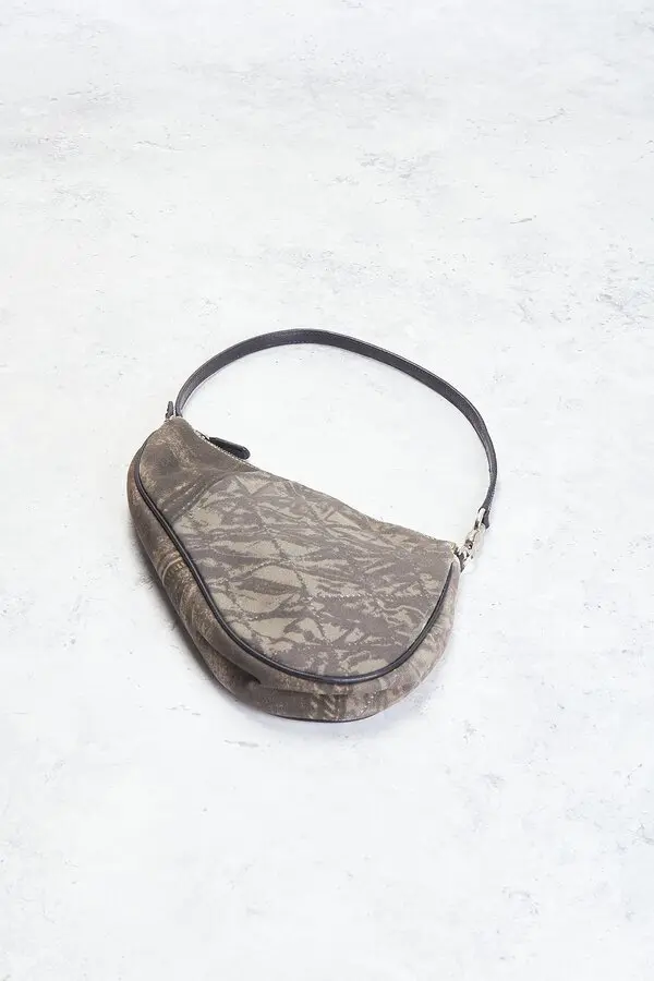 Dior Vintage Denim Saddle Bag