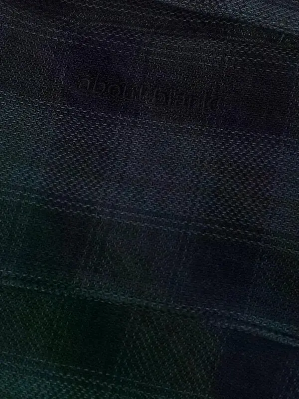 ABOUT:BLANK Plaid-pattern Zipped Shirt - Black