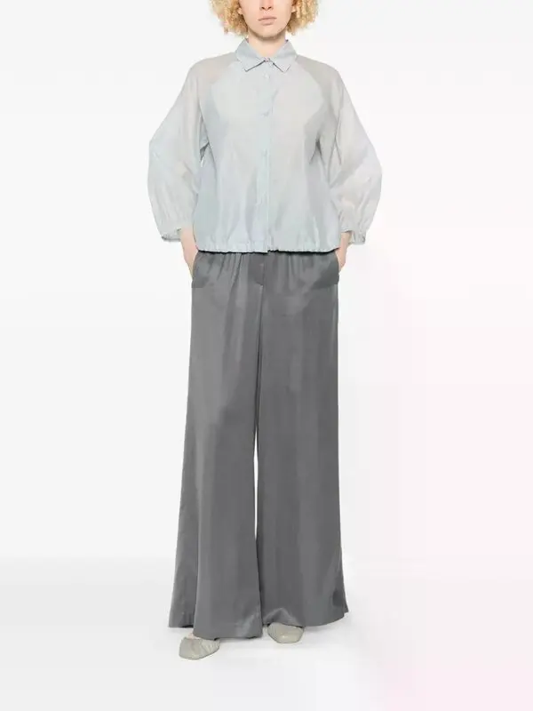 Peserico Toggle-detail Shirt - Blue
