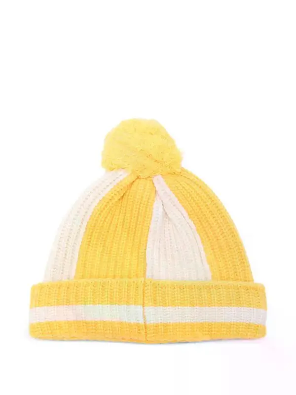CHARLES JEFFREY Pompom Beanie - Yellow