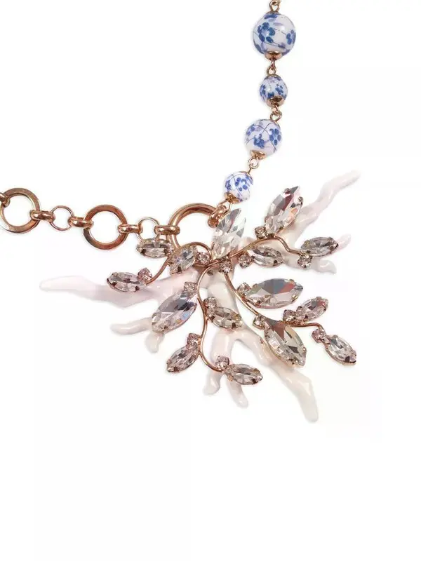 Max Mara Beaded Link Chain Necklace