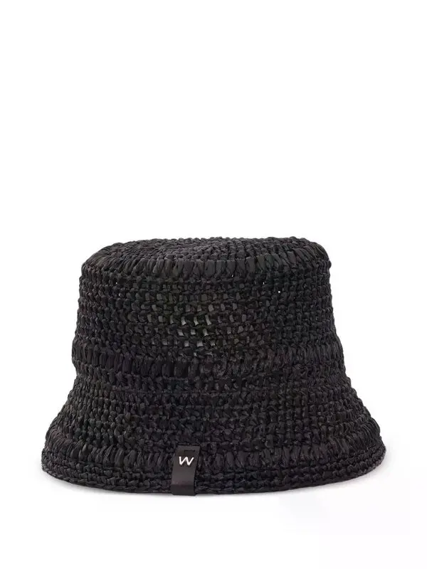 Max Mara Woven Sun Hat - Black