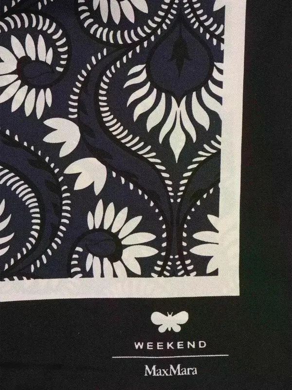 Max Mara Floral Stole Foulard Mantella