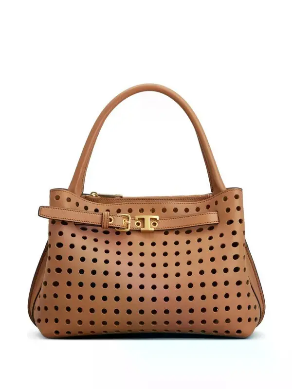TOD'S Top Handle Tote Bag - Brown