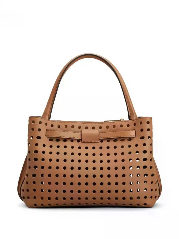 TOD'S Top Handle Tote Bag - Brown