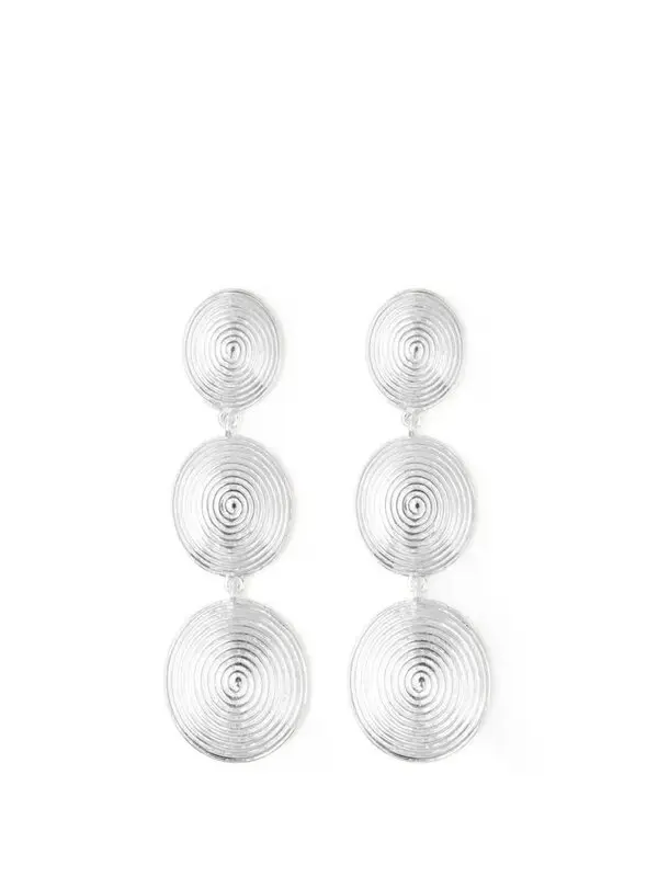 Lié Studio Ruby Drop Earrings - Silver