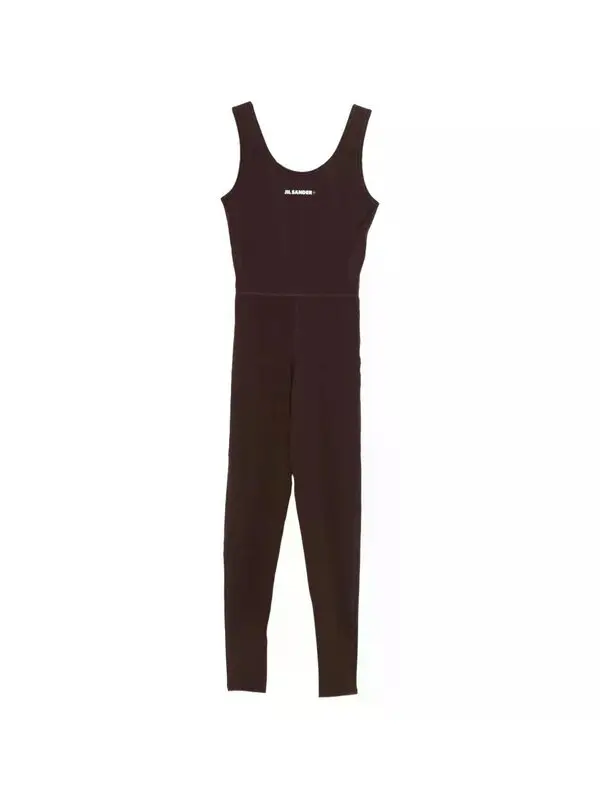 JIL SANDER Sleeveless Jumpsuit - Brown