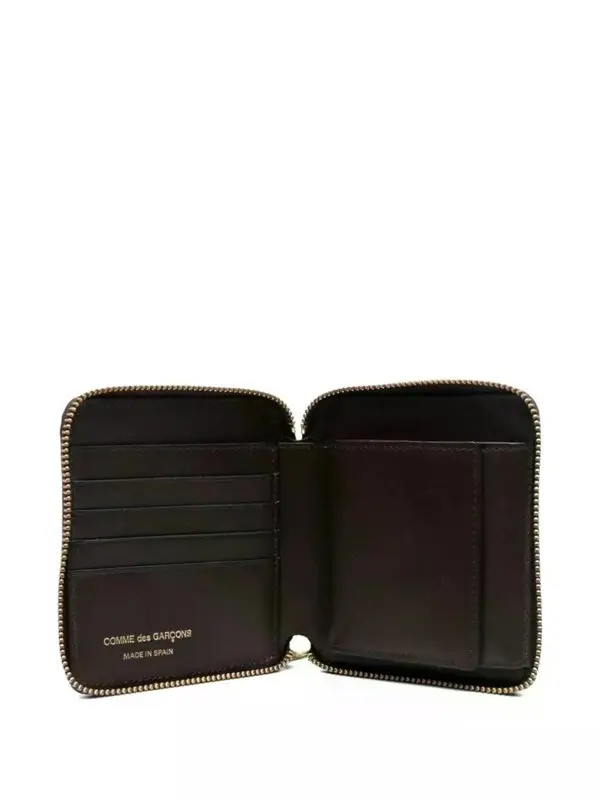 Comme Des Garçons Outside Pocket Leather Wallet - Brown
