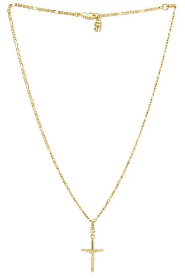 Dolce & Gabbana Cross Pendant Necklace - Gold