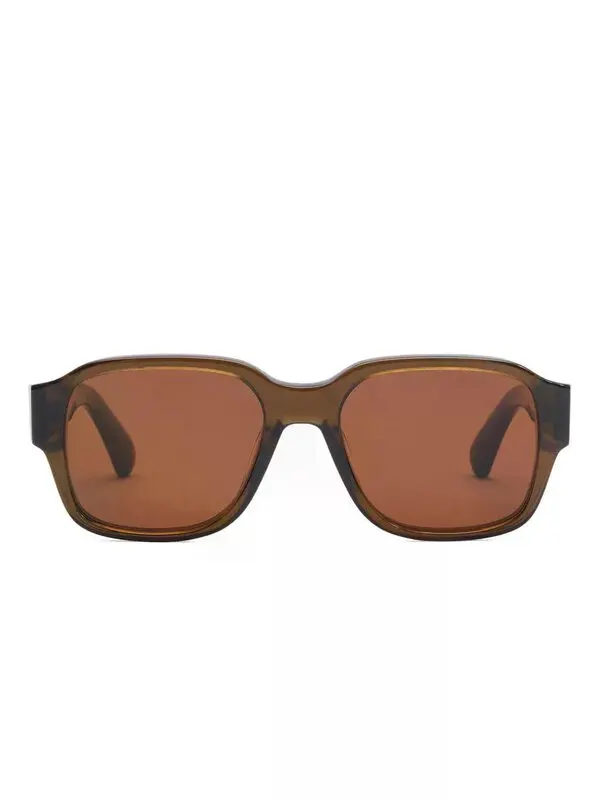 Ami 75006 Square-frame Sunglasses - Brown