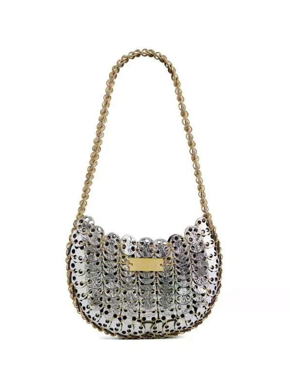Rabanne Moon Flip Reversible Tote Bag - Silver